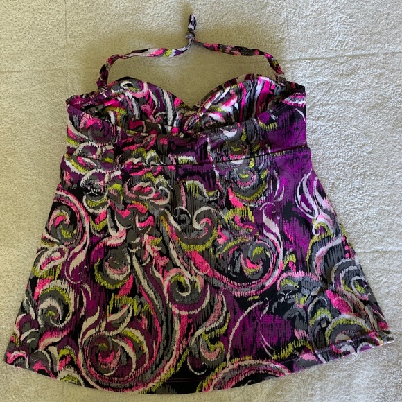 Converse | Swim | Converse Swimsuit Tankini Top Swirl Print Small ...